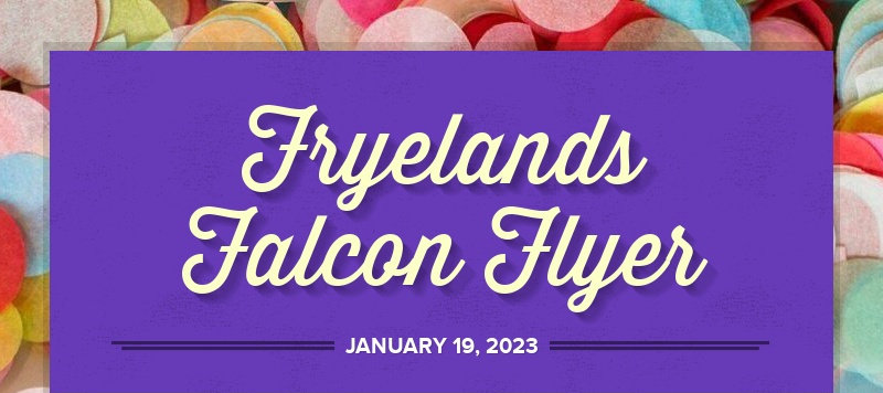 Fryelands Falcon Flyer | News Details