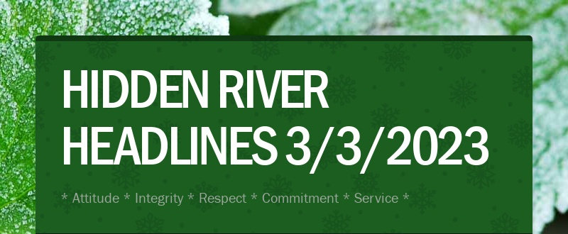 Hidden River Headlines | News Details - Monroe School District