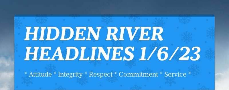 Hidden River Headlines | News Details - Monroe School District